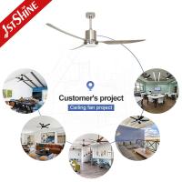 China High Air Volume Ceiling Fan 3 Plastic Blades Led Ceiling Fan With Remote Control for sale