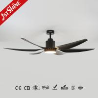 China Modern Black Ceiling Fan With Light ABS Blade Energy Saving Low Noise for sale