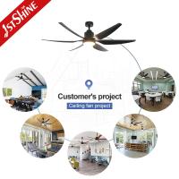 China Modern Black Ceiling Fan With Light ABS Blade Energy Saving Low Noise for sale