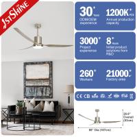 China High Air Volume Ceiling Fan 3 Plastic Blades Led Ceiling Fan With Remote Control for sale