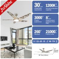 China High Speed low noise Led Plastic Ceiling Fan Dc Motor Camouflage Color for sale