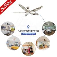 China High Speed low noise Led Plastic Ceiling Fan Dc Motor Camouflage Color for sale
