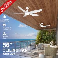 China 1/ 4 / 8 Hours Timming Plastic Blade LED Ceiling Fan With Remote Smart App Control for sale