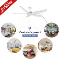 China 1/ 4 / 8 Hours Timming Plastic Blade LED Ceiling Fan With Remote Smart App Control for sale