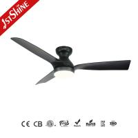 China 6 Speed Remote Control Decorative Ceiling Fan , Mdf Blades Black Plastic Ceiling Fan for sale
