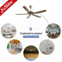 China 57 Inch Farmhouse Low Profile Dc Motor Ceiling Fan With Remote Control for sale