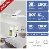 China 52inch 6 Speeds Remote LED Ceiling Fan With 5 ABS Blades for sale
