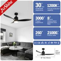 China Plastic DC Motor Save Energy Ceiling Fan Lights With 6 Speed Remote Control for sale