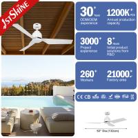 China White ABS Blades No Light DC Motor Ceiling Fan With Remote Control for sale