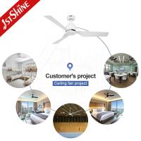 China White ABS Blades No Light DC Motor Ceiling Fan With Remote Control for sale