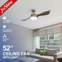 China Color Changing Large Airflow Led Light Ceiling Fan Low Noise 2 Blades for sale