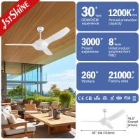 China White 220 Volt Dc Motor Energy Saving Ceiling Fan With No Noise for sale