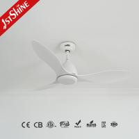 China Energy Saving Remote Control Ceiling Fan with 3 Plastic Blades in White Decorative Design for sale