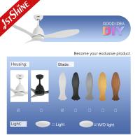 China Energy Saving Remote Control Ceiling Fan with 3 Plastic Blades in White Decorative Design for sale