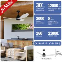 China 48 Inches Modern Ceiling Fan with ABS Blade and 6 Speeds DC Motor Remote Control for sale