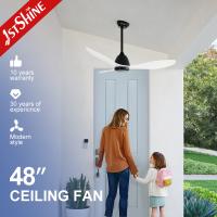 China 48 Inches Modern Ceiling Fan with ABS Blade and 6 Speeds DC Motor Remote Control for sale