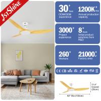 China Plastic Ceiling Fan With Light China Supplier Modern Fandelier Smart App Control for sale