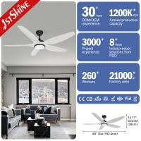 China 6 Speed Low Noise Dimmable LED Ceiling Fan ABS Blade DC Motor for sale