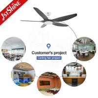 China Plastic Blade 52 Inch LED Ceiling Fan With LED Light APP Control for sale
