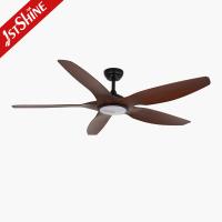 China living room Fancy 52 Inch LED Ceiling Fan ABS Blade Body LED Lamp Air Cooler for sale