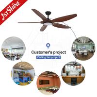 China living room Fancy 52 Inch LED Ceiling Fan ABS Blade Body LED Lamp Air Cooler for sale