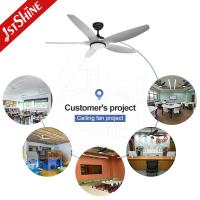 China ABS DC Motor Low Noise Silent Ceiling Fan With LED Light For Kitchen Restaurant for sale