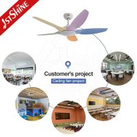 China 48 Inch Lower Noise Plastic Ceiling Fan With 6 Speed Choice and Remote Control for sale