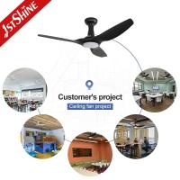 China 2700K 3000K 5000K Acrylic Plastic Ceiling Fan Modern Easy Clean for sale