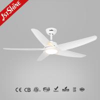China White Ceiling Fan With Light 5 Plastic Blade DC Motor Energy Saving for sale