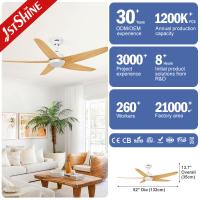 China OEM Smart App Control LED Plastic Blade Ceiling Fan With light Modern Indoor Decoration for sale
