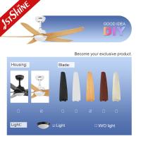 China OEM Smart App Control LED Plastic Blade Ceiling Fan With light Modern Indoor Decoration for sale