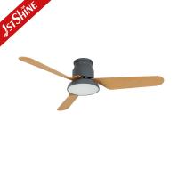 China Remote Control Decorative Flush Mount Ceiling Fan 6 Speed With Light for sale