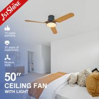 China Remote Control Decorative Flush Mount Ceiling Fan 6 Speed With Light for sale