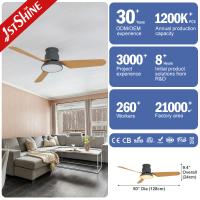 China Remote Control Decorative Flush Mount Ceiling Fan 6 Speed With Light for sale