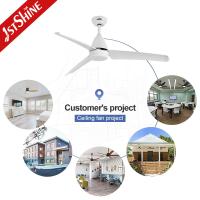 China 5 Speed 35W Modern 52 Inch Ceiling Fan With Light Remote Control for sale