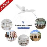China 6 Speed Plastic Ceiling Fan White Finished Electric Fan with motor for sale