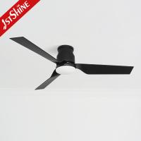 China Manufacture Fan Low Profile Dimmable Led Ceiling Fan With ABS Blade Black for sale