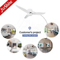 China Remote Control ABS Blades LED Ceiling Fan With Noiseless DC Motor for sale
