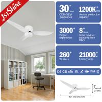 China Remote Control ABS Blades LED Ceiling Fan With Noiseless DC Motor for sale