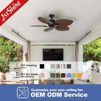 China Hotel Decorative Classic Ceiling Fans 52 Inch Energy Saving Flower Design for sale