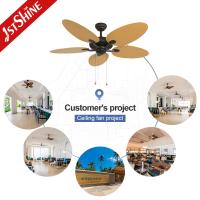 China Low Noise 5 Blades Decorative Ceiling Fan Large Airflow Energy Saving for sale