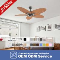 China Large Airflow Low Noise 5 Blades Led Energy Saving Ceiling Fan With Remote Control for sale
