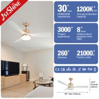 China High RPM Large Airflow Plastic Indoor Ceiling Fan With Reversible DC Motor for sale
