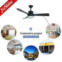 China Adjustable Speed Remote Control Ceiling Fan , Quiet Energy Saving LED Ceiling Fan for sale