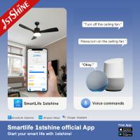 China Adjustable Speed Remote Control Ceiling Fan , Quiet Energy Saving LED Ceiling Fan for sale