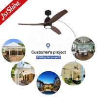 China Lower Noise 52 Inch Ceiling Fan with 6 Speed Choice Smart Remote Control and DC Power Source for sale