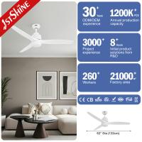 China Low Profile DC110V Dimmable LED Ceiling Fan Reversible Quiet DC Motor for sale