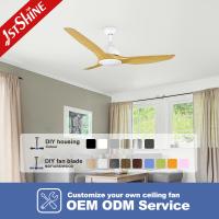 China OEM 52 Inch LED Light Ceiling Fan Remote Control 3 Speed Choice for sale