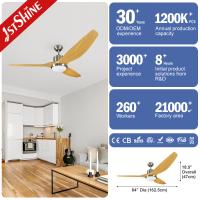 China Remote Control Abs Blades Dimmable LED Ceiling Fan 64 Inch Mulit Colors for sale