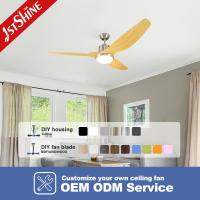 China Remote Control Abs Blades Dimmable LED Ceiling Fan 64 Inch Mulit Colors for sale